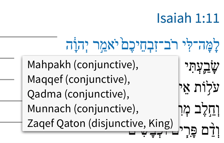[ACK] BUG: Pashta's tagged as Qadma's (Hebrew Cantillation Interactive ...
