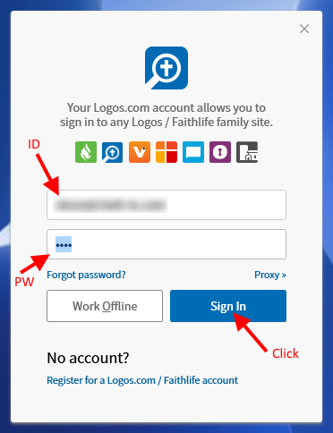 Changing accounts - Logos Community