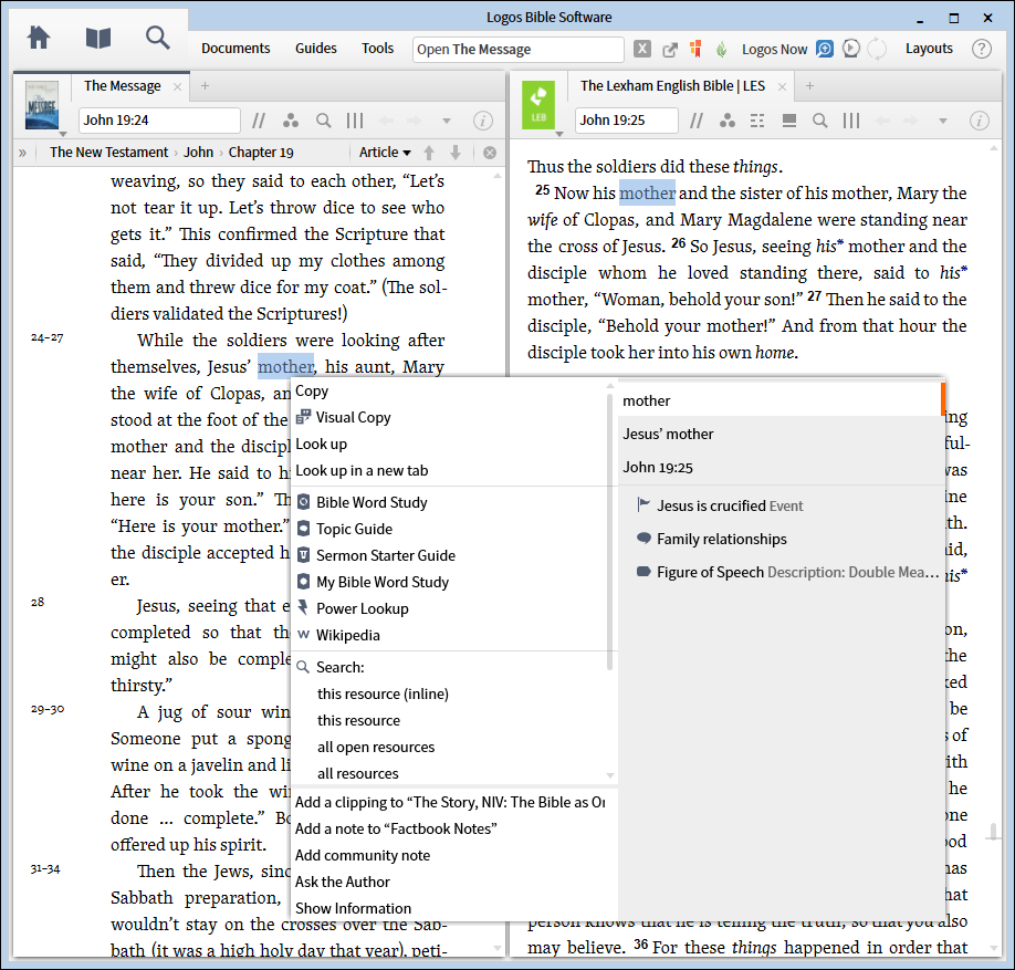 TIP of the day: Using a interlinear to understand Logos functioning ...