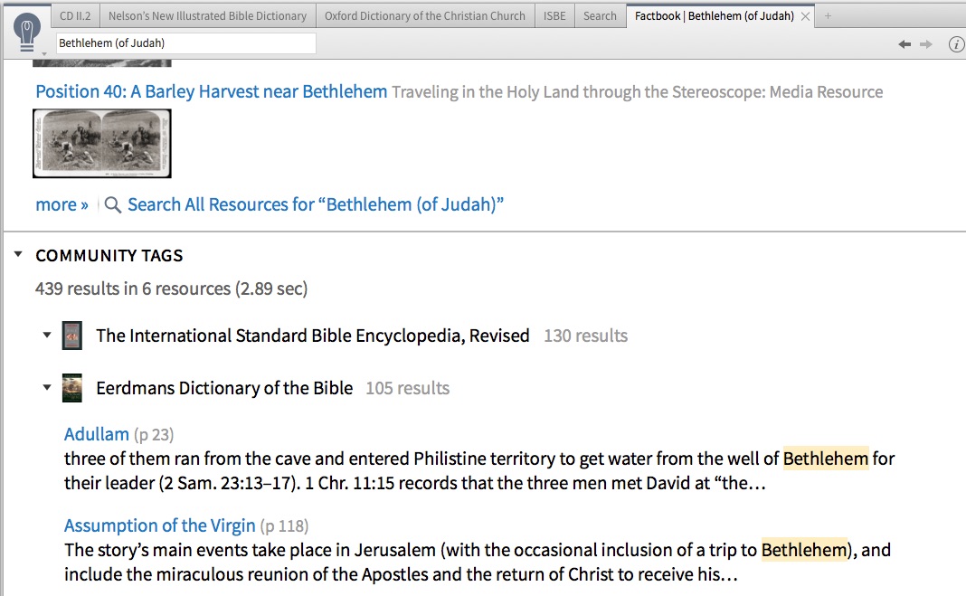 bug: Factbook missing content from ISBE — Logos Community