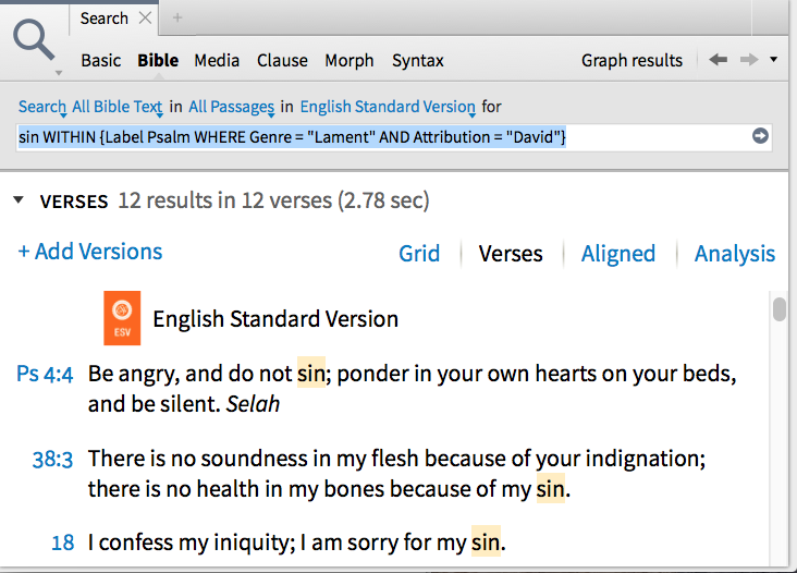 New Feature: Psalms Explorer (Dataset) - Logos Community