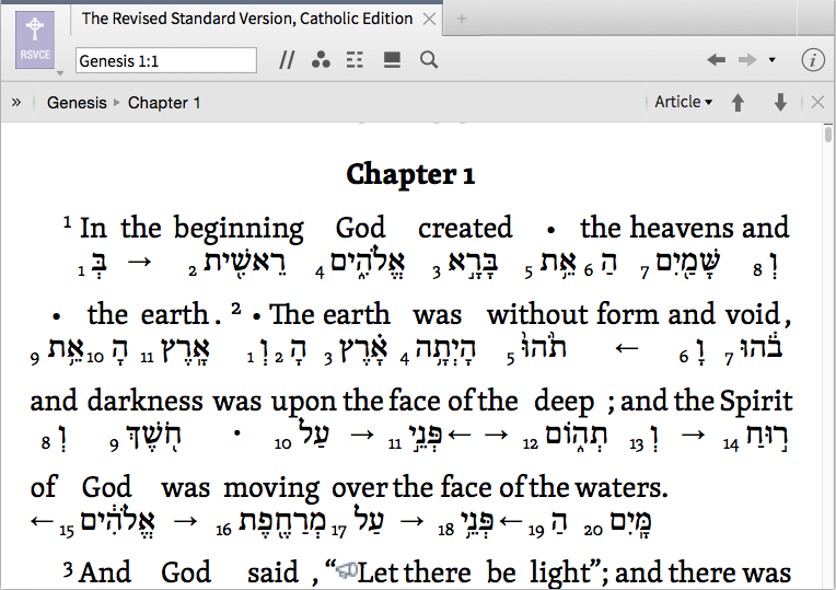 New Feature: RSVCE Hebrew Old Testament Reverse Interlinear - Logos ...