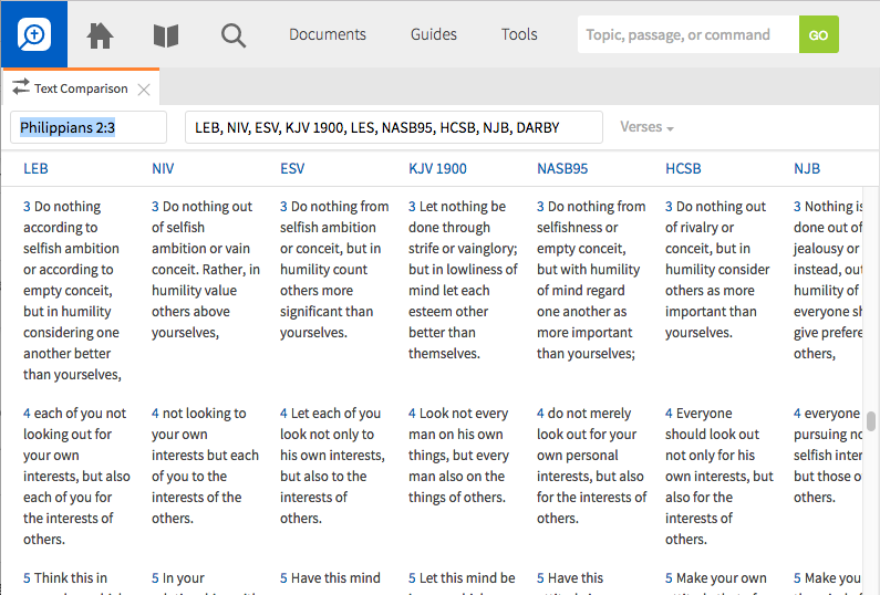Text Comparison Tool Update - Logos Community