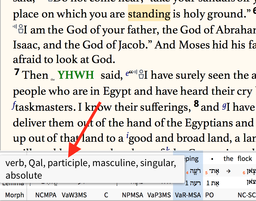 Copy Hebrew Morphology - Logos Community