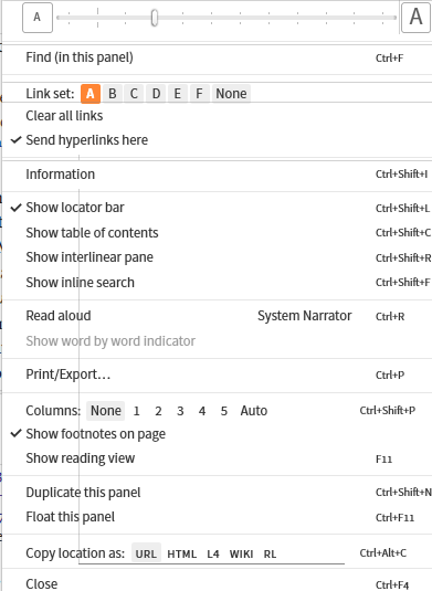 Lines on menus - Logos Community
