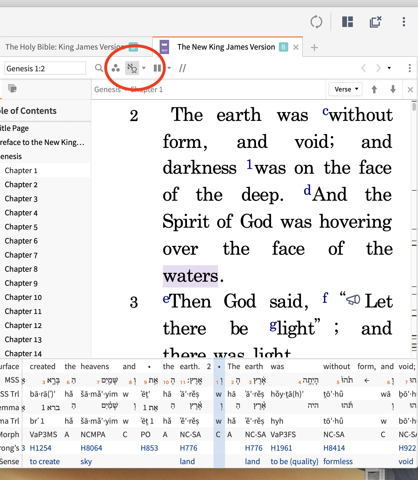 Interlinear Pane - Logos Community