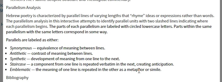 Meaning of the symbols used in Psalms Explorer - Logos Community