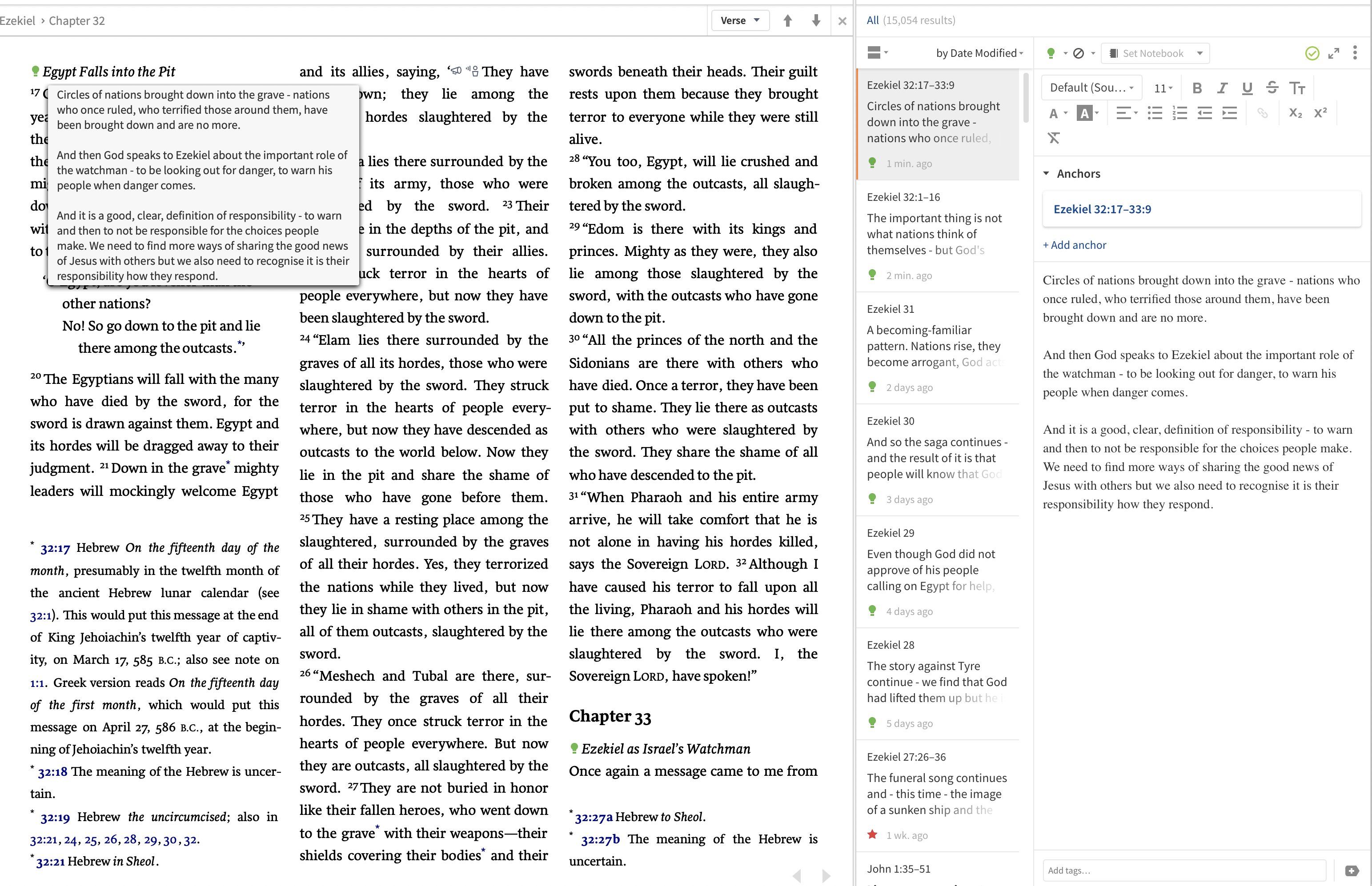 Multiple note icons created when an anchor spans chapter boundaries ...