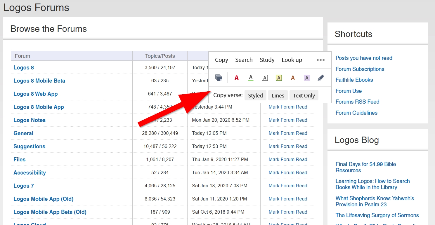 [BUG] Context menu overlaps Windows — Logos Community
