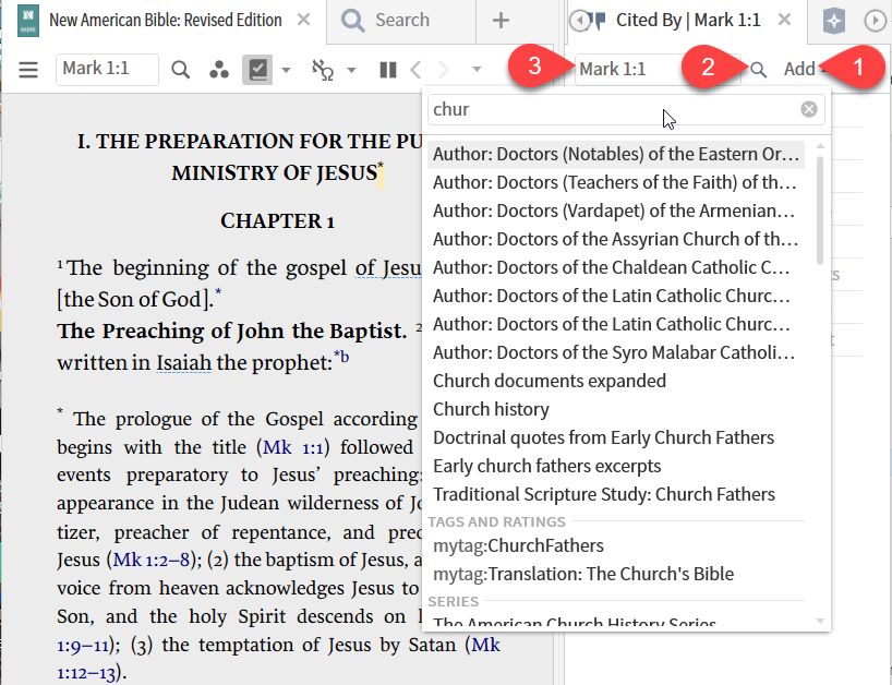 Verbum 9 Tip 6d: Bible resource panel: text controlled tool part 1 ...