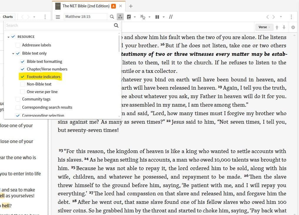 BUG or Flaw?: NET Bible 2nd Edition Visual Filter Issue - Logos Community