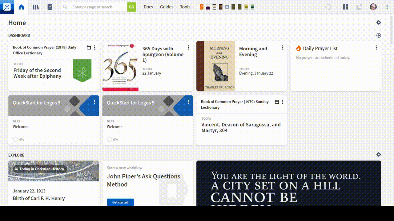Solved. Was not a BUG. Wrong lectionary opens from card. - Logos Community