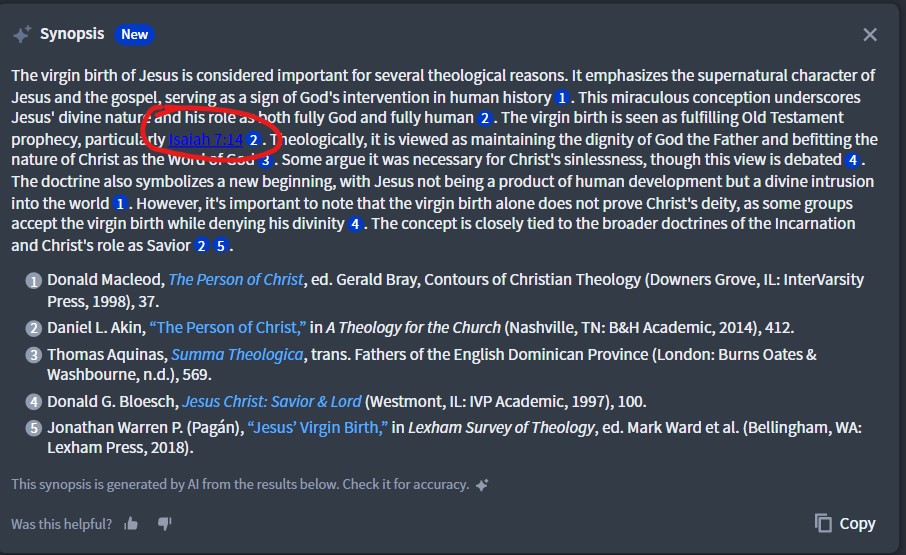 Blue for Bible Reference in Synopsis is hard to see in Dark Mode ...