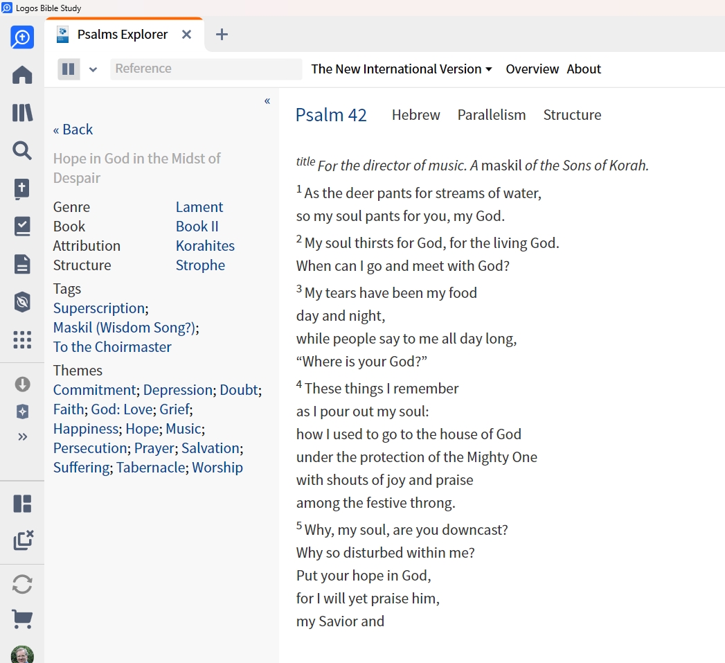 Psalms Explorer not showing full text for Psalm 42 in NIV and NABRE ...