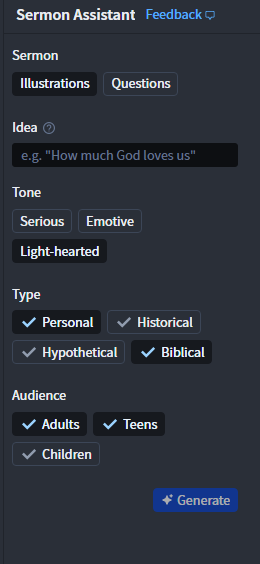 New feature: Sermon Assistant - Page 5 — Logos Community