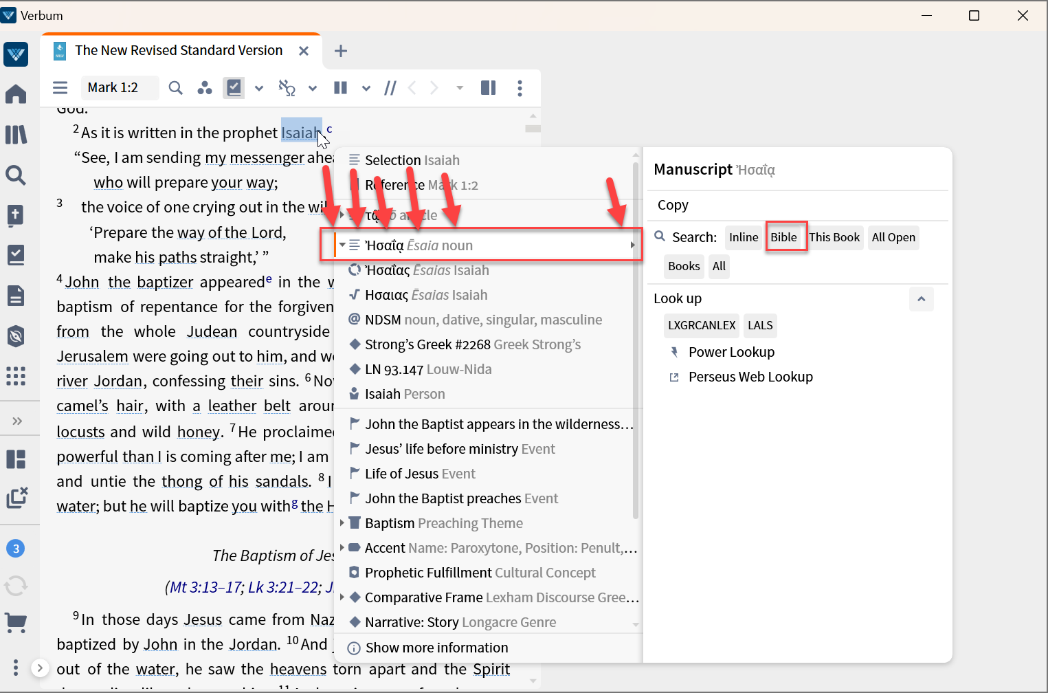 L/V 10+ Tip of the Day #121 Context Menu: word information group ...