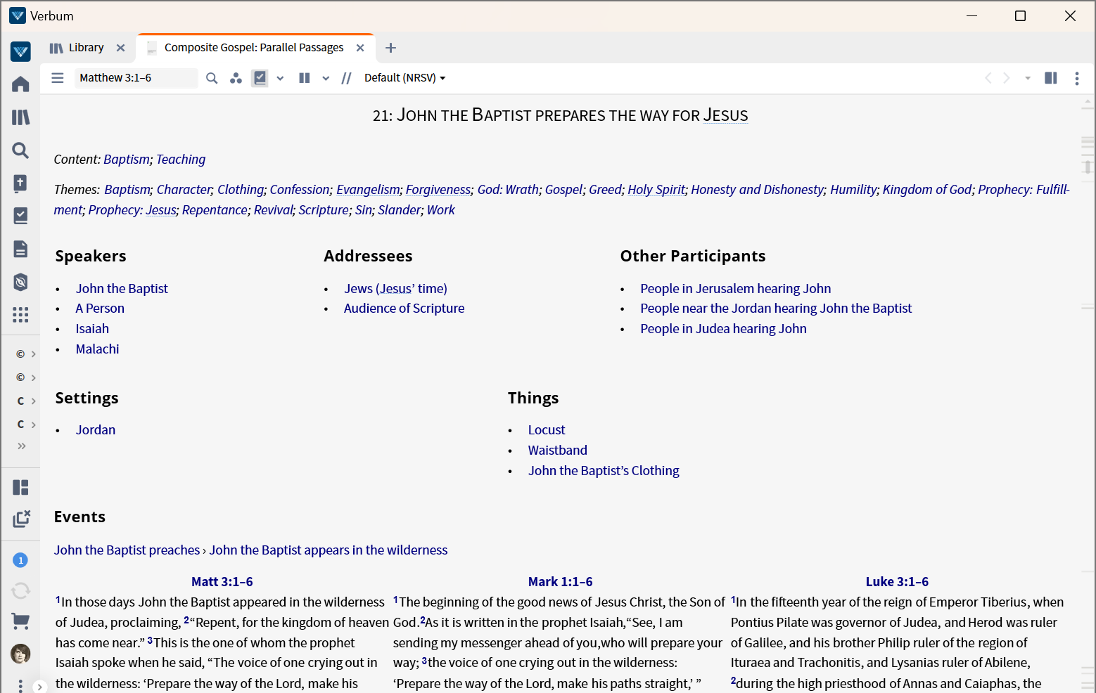L/V 10+ Tip of the Day #149 Gospel harmonies - parallel passages ...