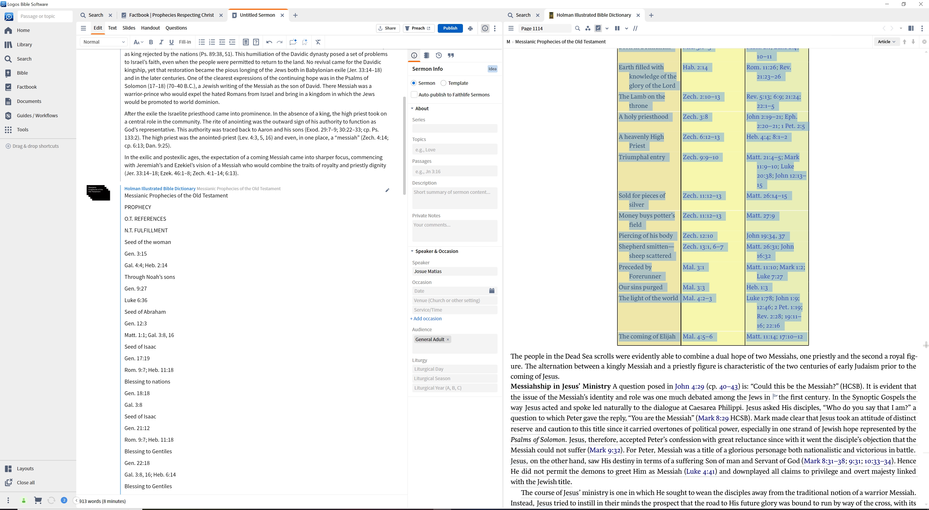 Trying to copy dictionary chart to sermon looses it's format - Logos ...