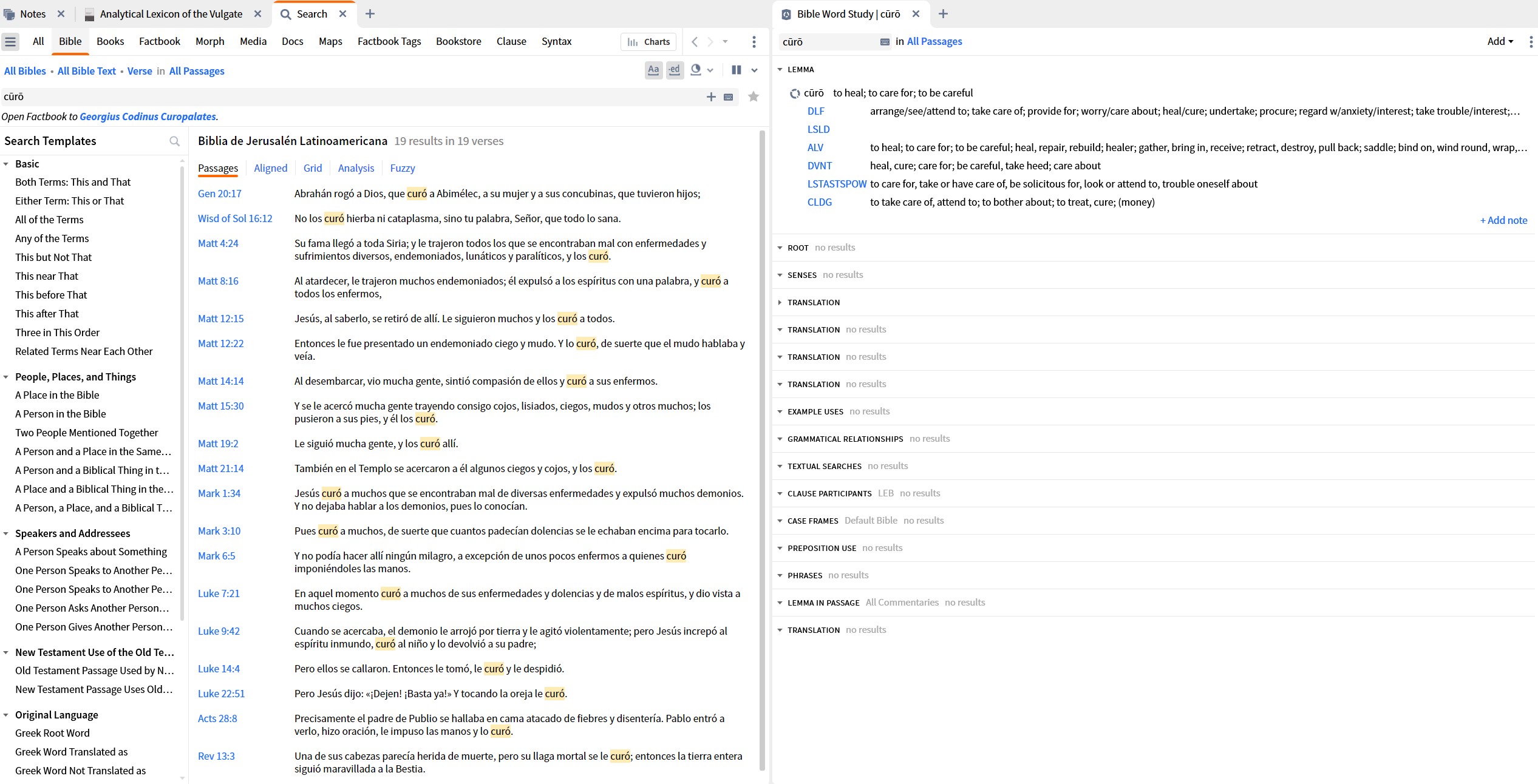 Bug: Latin lemma search is broken - Logos Community