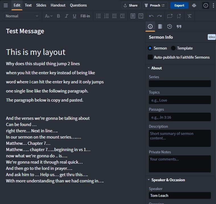 line spacing? - Logos Community