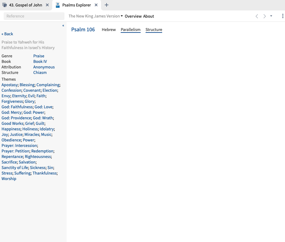 Psalm Explorer Not Working - Logos Community