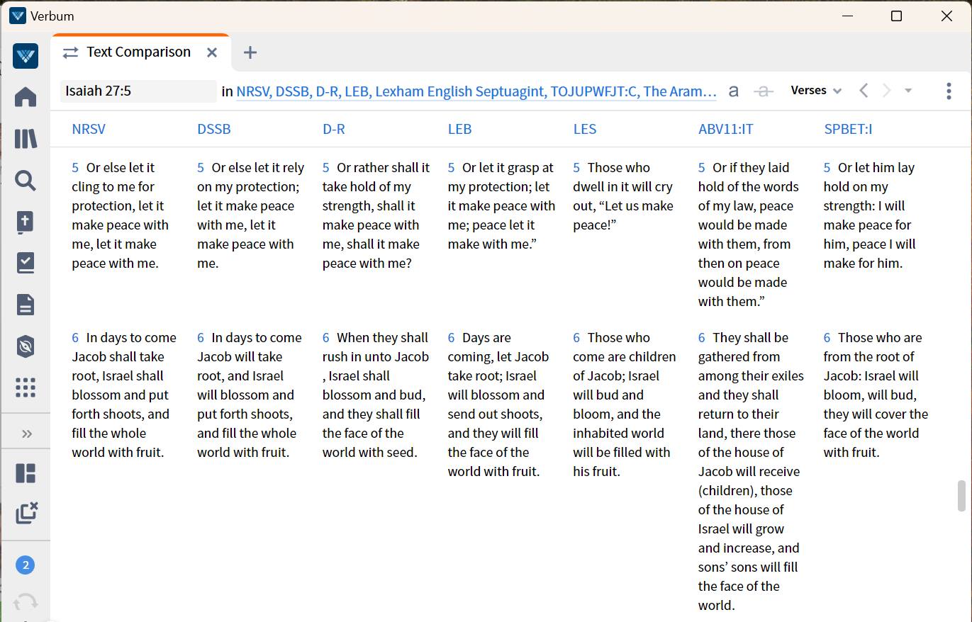 L/V 10+ Tip of the Day #136 Text comparison formats - Logos Community