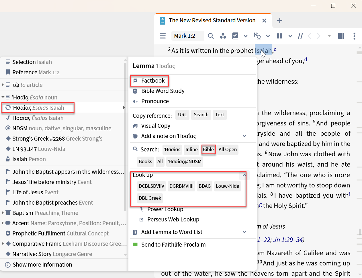 L/V 10+ Tip of the Day #122 Context Menu: word information group: lemma ...