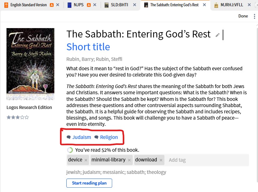 Missing Factbook Tag: The Sabbath: Entering God's Rest - Logos Community