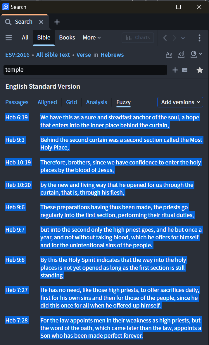 Jesus replaces or fulfills temple - Logos and Verbum Forum - Logos ...