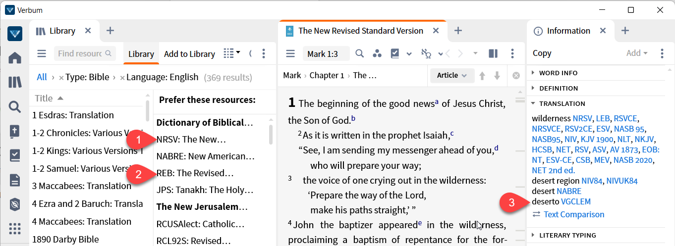L/V 10 Tip of the Day #7 Controlling the Bibles in the Translation ...