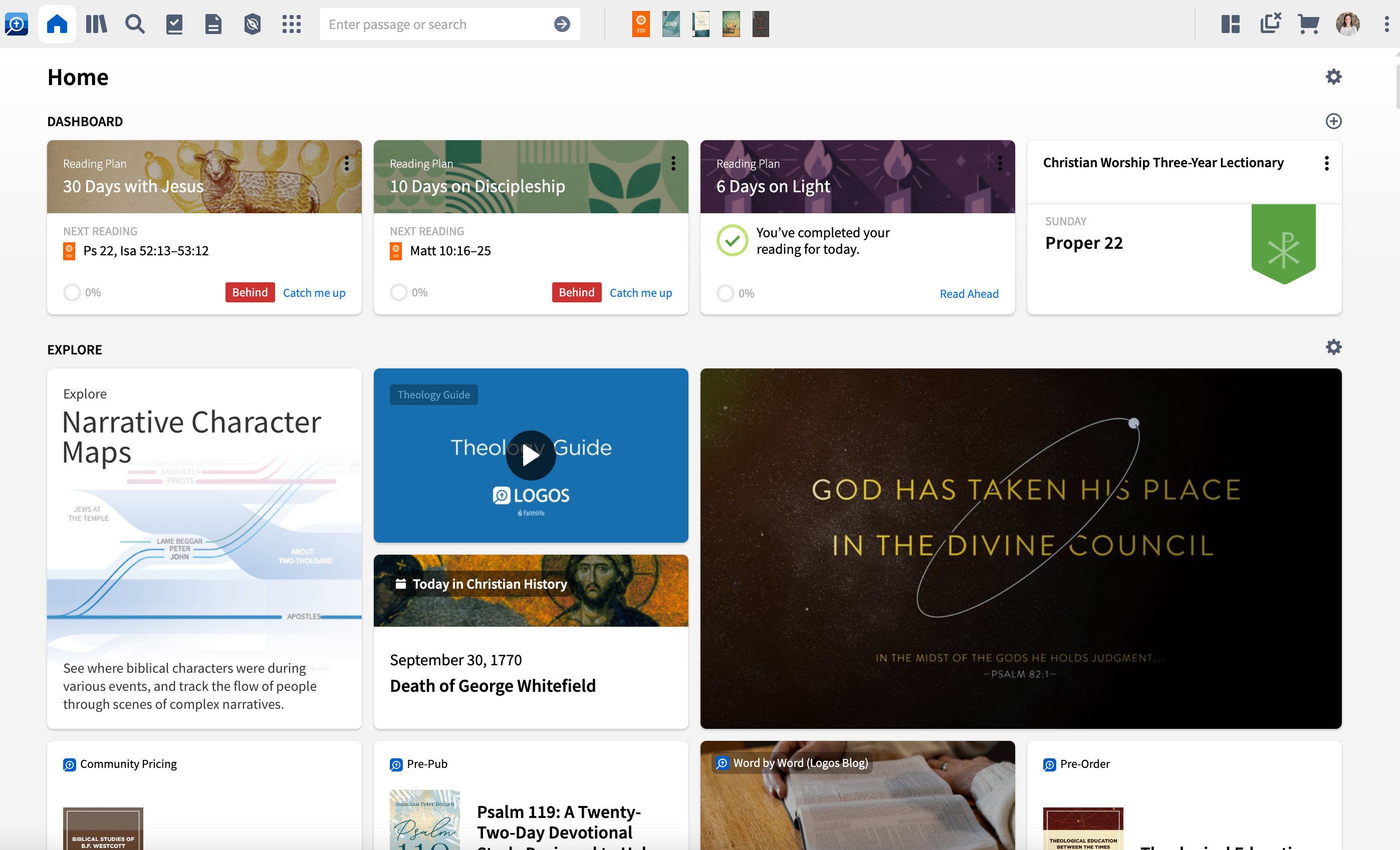 Feature: Modern UI — Logos Community
