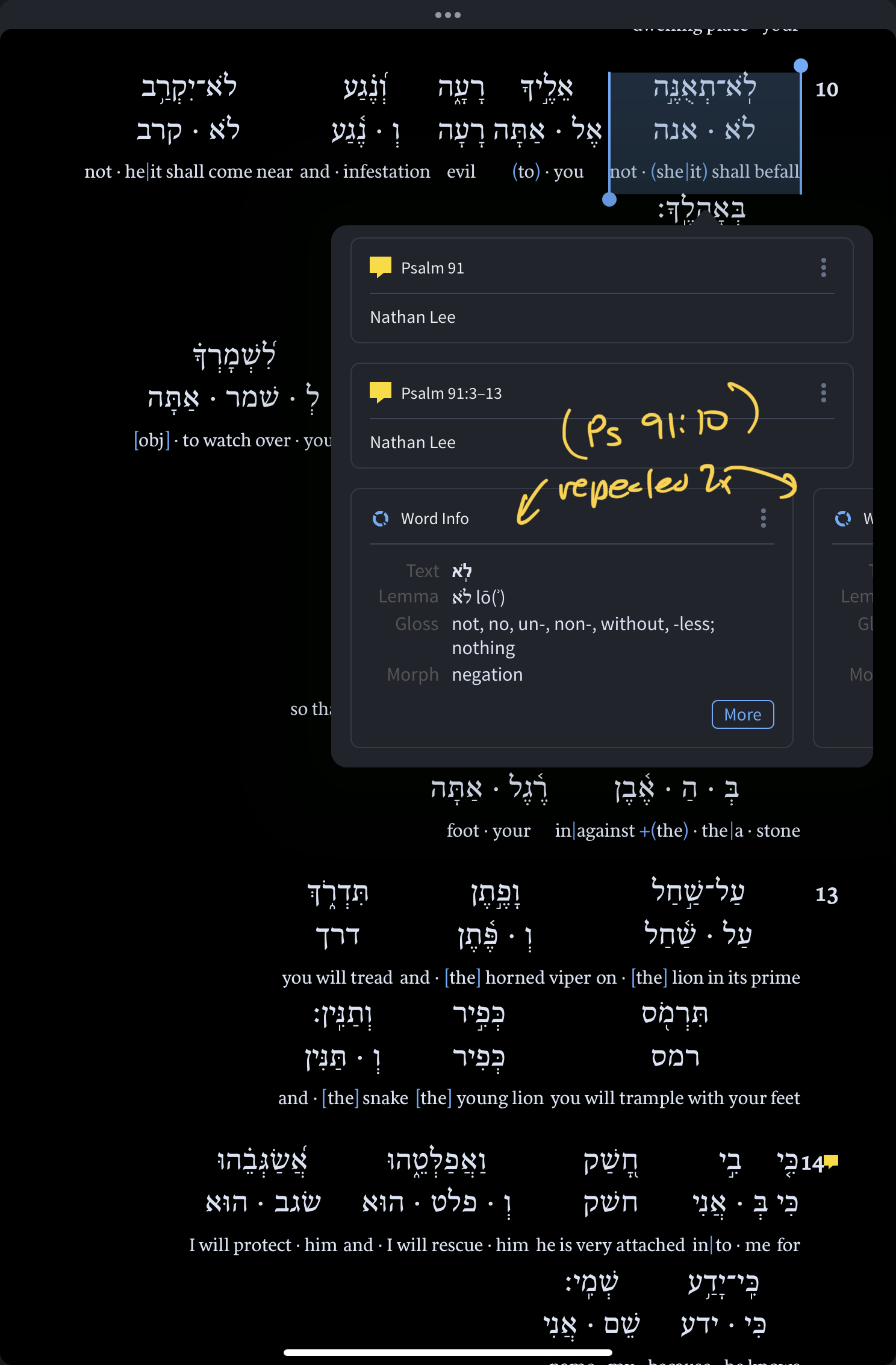 Bug: Duplicate Word Info Cards for Hebrew words joined by a Maqqef ...