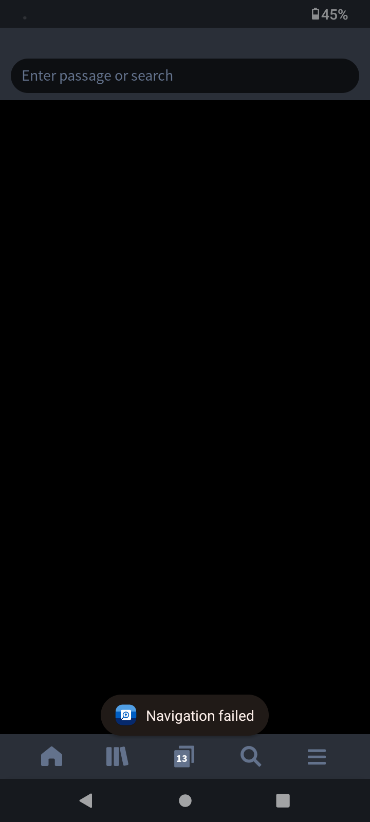 Regular Navigation Failed errors - Logos Community