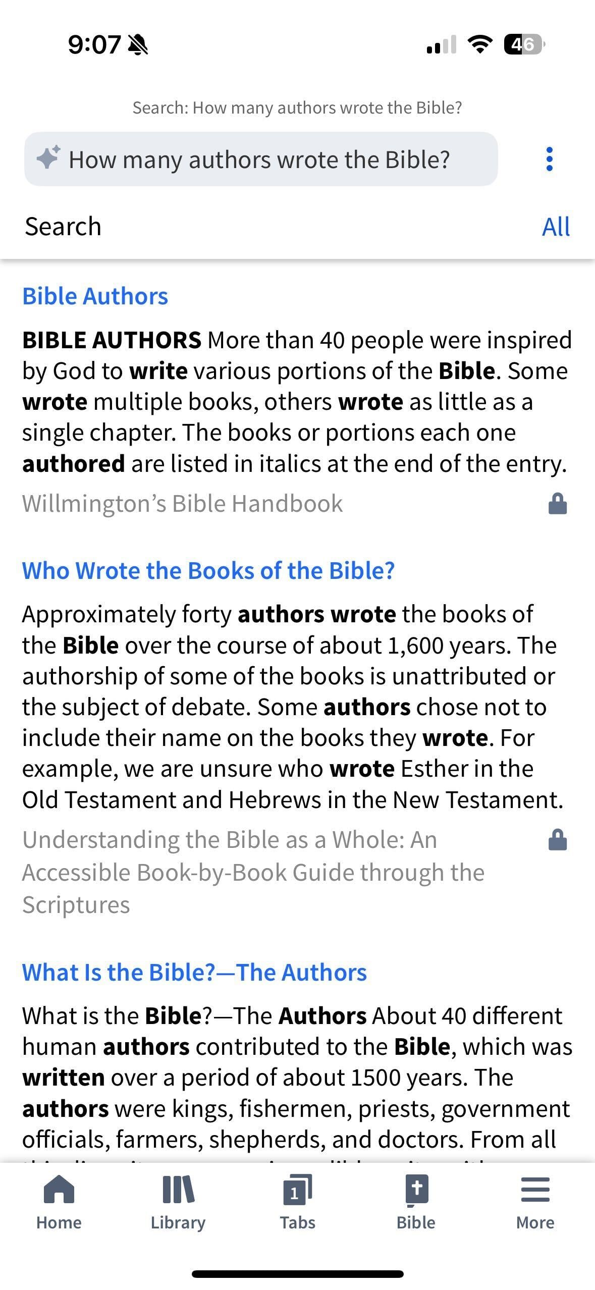 New Feature: Smart Search on Mobile - Logos Community
