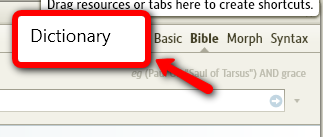 Dictionary search — Logos Community