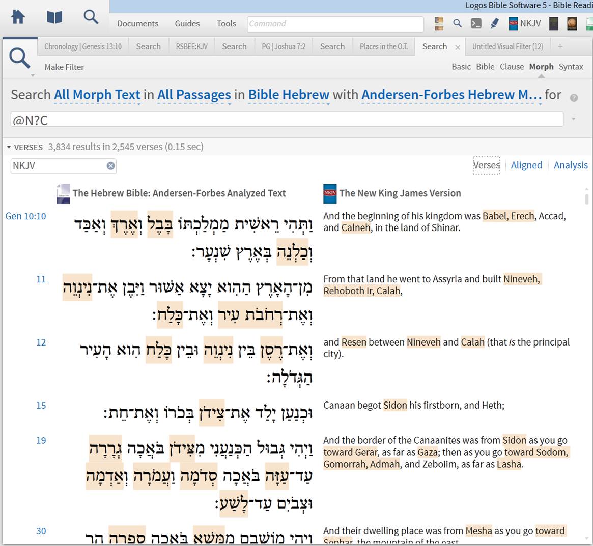 Visual Filter for all Places in the Bible - Logos Community