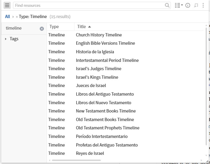 SUGGESTION: Add Libronix feature back in - user built timelines - Logos ...