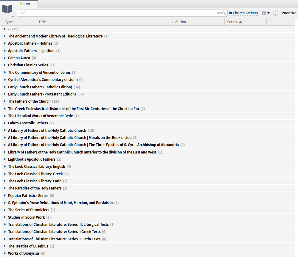 Faithlife, Please Fix the Early Church Fathers - Logos and Verbum Forum ...