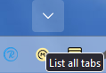 "list all tabs" dropdown on panels — Logos Community