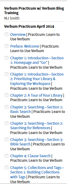 SUGGESTION: Verbum Practicum w/ Verbum Blog Training - Logos Community