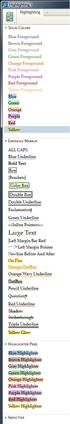 Highlighting Tool: re-group Emphasis Markup - Logos Community
