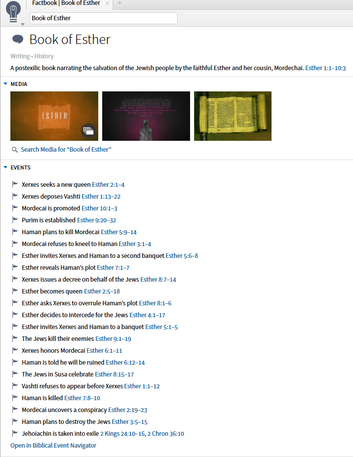 Suggestion (Bug?): Factbook "Events" should not appear in random order - Logos Community