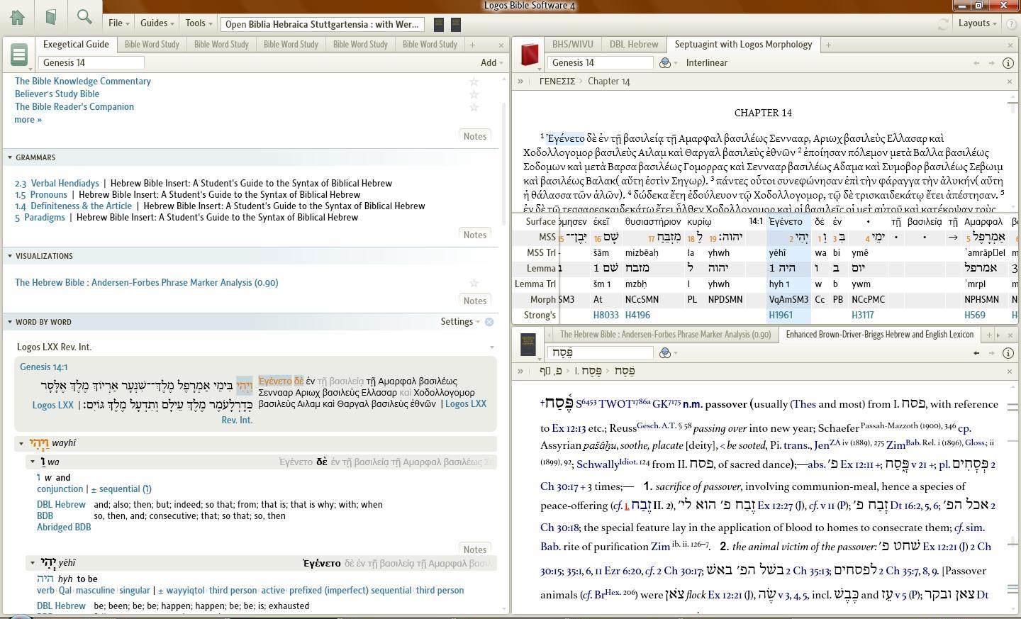 Logos LXX Interlinear Option is not displaying correctly - Logos Community