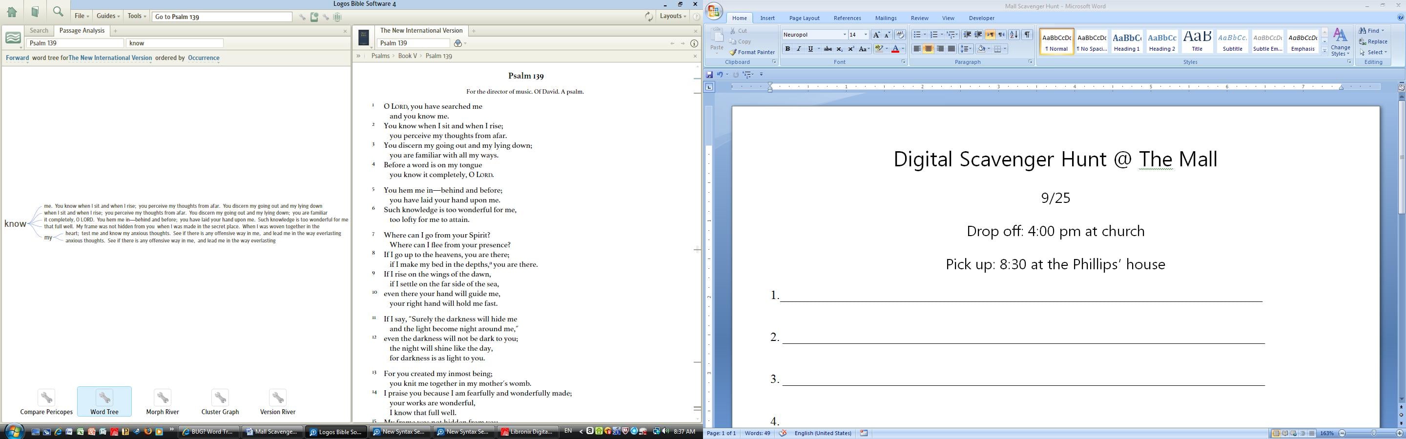 BUG? Word Tree does not show whole passage - Logos and Verbum Forum ...