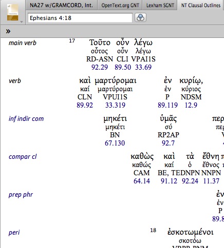 A20 Bug - NT Clausal Outlines has grammatical links that don't go ...