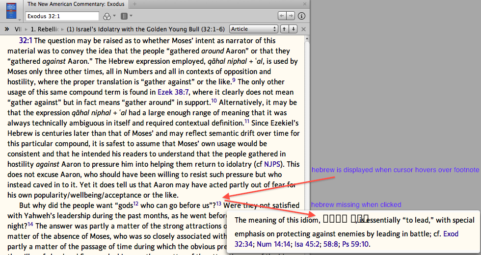 GM L4: footnote difficulty in NAC commentary Exodus - Logos Community
