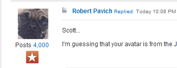 Robert Pavich hits 4,000 posts — Logos Community