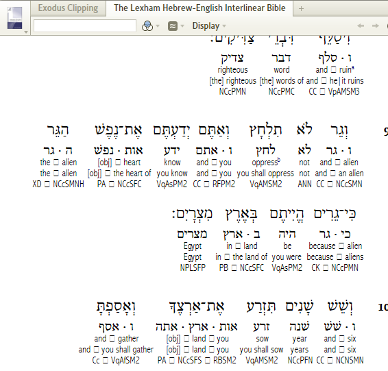 Lexham Hebrew-English Interlinear Bible — Logos Community