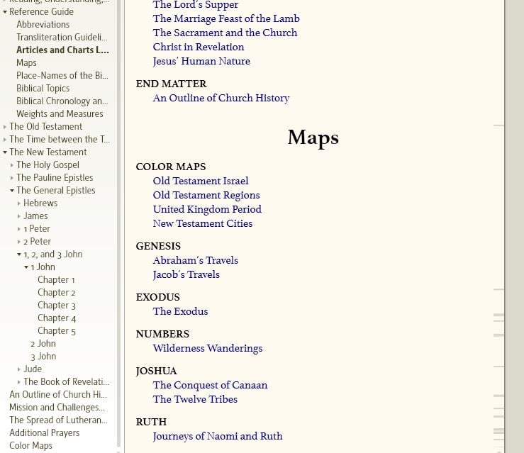Lutheran Study Bible Maps and Charts.... - Logos Community