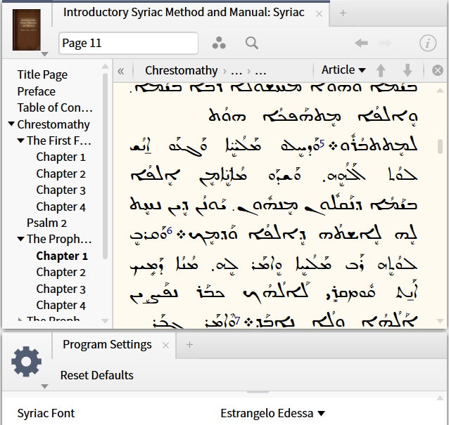 Syriac font choice not always respected in the "Syriac Method and ...